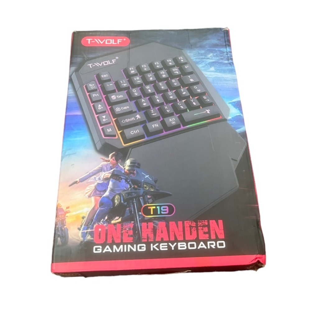 Used t-wolf T19 One Handed Gaming Keyboard - Own4Less